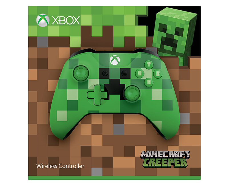 Microsoft Xbox One Wireless Controller Minecraft Creeper - XBOX One S ...